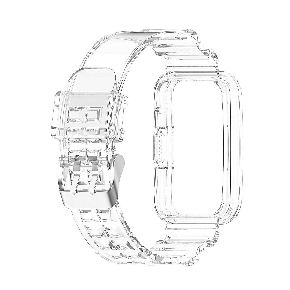 TenCloud 6 Pack Band with Case Compatible with Huawei Watch Fit 2/ Watch Fit/Watch Fit New Smartwatch TPU Cute Jelly Watch Strap Replacement for Huawei Watch Fit 2