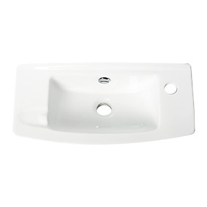 ALFI brand ABC115 Bathroom Sink, 20.25"L x 9.88"W x 6.75"H, White
