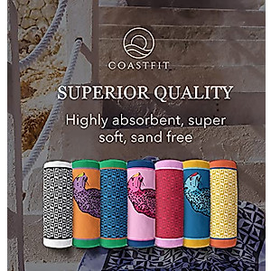 Coastfit Premium Oversized Pool- / Beach-Towel Made from Sustainable Materials (Flamingo Pink)