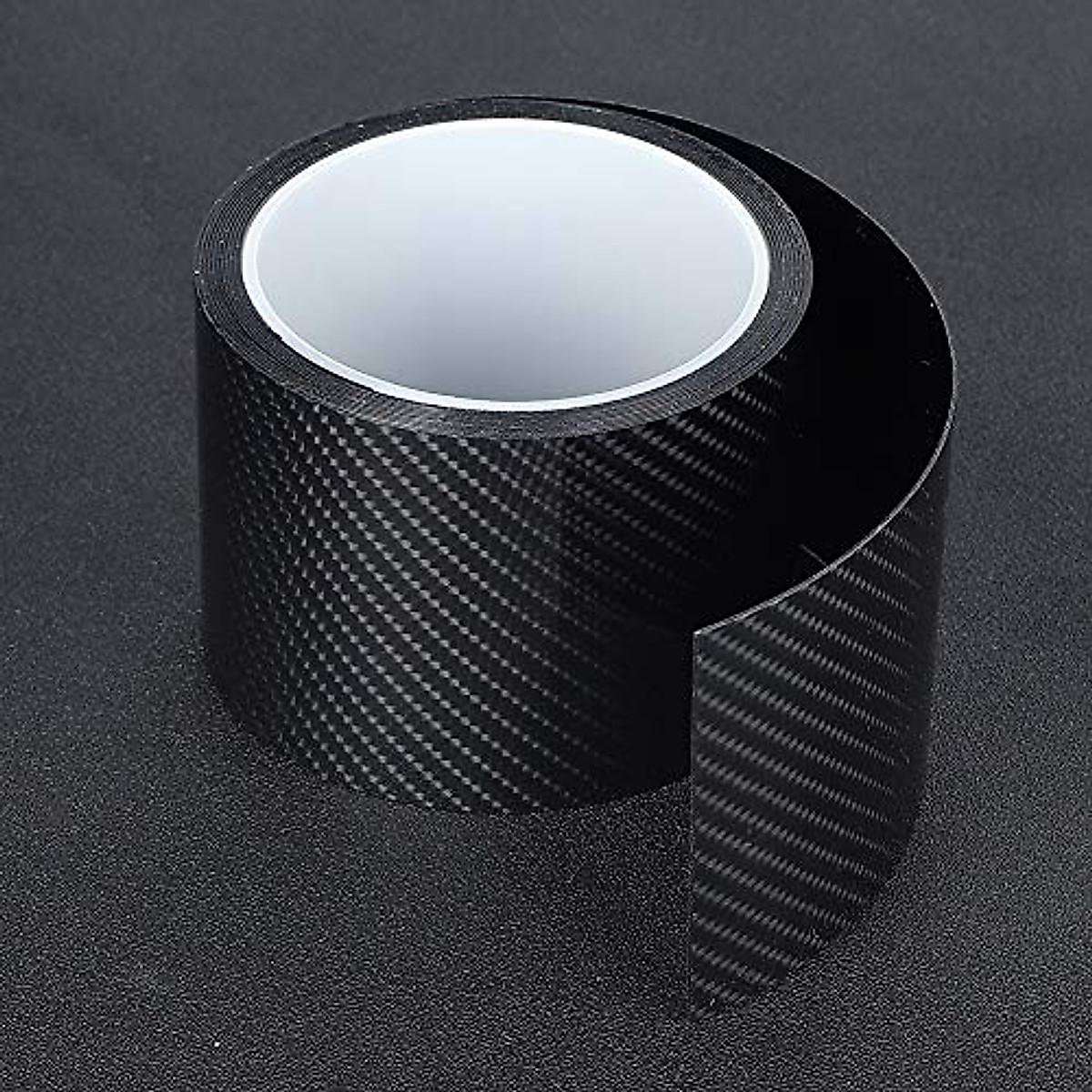 Protective Film for Cars, Carbon Fiber Protective Film Car Door Edge Guard Anti-Scratch Sticker Black(7CM*3M)
