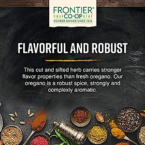 Frontier Co-op Mediterranean Fancy Oregano Leaf, 1-Pound Bulk, Great On Pizza, Italian & Mexican Fare, Kosher