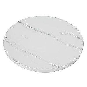 Yardwe Table Turntable Spices Turntable Round Kitchen Organizer Turntable Organizer grazing Tray Susan Cupboard Susan Organizer Seasoning Pot Rack Wood Planks Dining Table to Rotate White