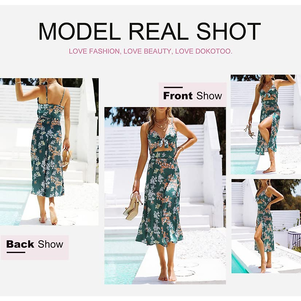 Dokotoo Women's Modern/Fitted, Green, X-Large