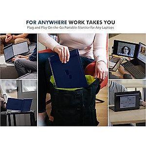 Duex Max DS Mobile Pixels (2024 Version) 14.1" Portable Monitor, FHD 1080p Laptop Screen Extender HDMI Laptop Monitor USB C Plug and Play,Windows/Mac/Linux/Switch/Android Compatible
