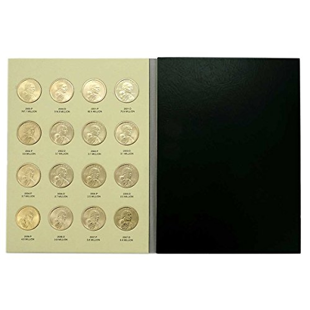 2000 P, D - 2022 P, D 46 Coin Sacagawea Dollar Set in Littleton Folder Dollar US Mint Uncirculated