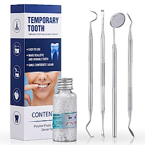 Tooth Repair Kit,DIY Thermal Fitting Beads,Moldable Temporary False Teeth,Restore Confidence Smile