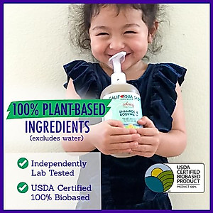 California Baby Calming Lavender Shampoo and Body Wash | 100% Plant-Based (USDA Certified) | Allergy Friendly | Baby Soap and Toddler Shampoo for Dry, Sensitive Skin | 562 mL / 19 fl. oz.