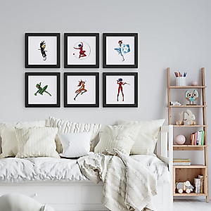 Trends International Gallery Pops Miraculous: Tales of Ladybug & Cat Noir - Kaolong Wall Art Wall Poster, 12.00" x 12.00", Black Frame Version