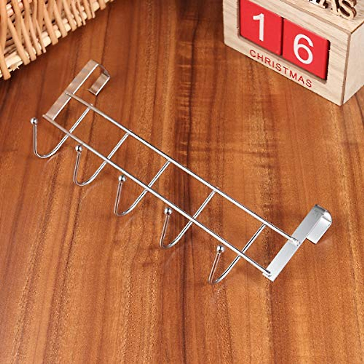 Garneck Over The Door Hook Stainless Steel Door Hanger Towel Rack Door Coat Rack Hanger for Hanging Clothes Towels Coats Hat