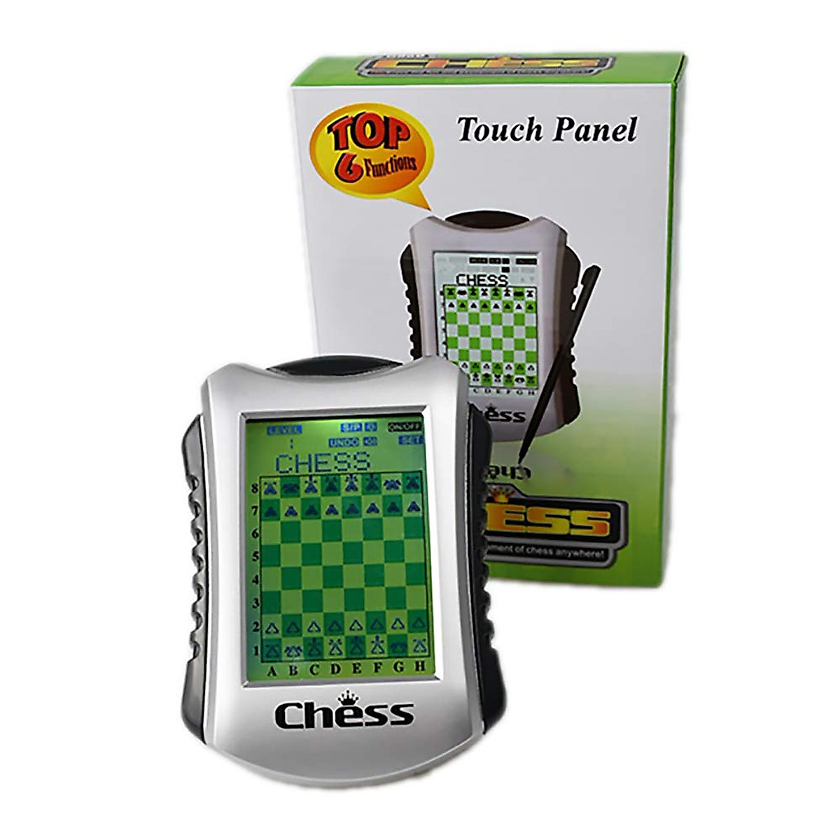 Lyght Handheld Electronic Chess Game, 20 Levels, 100 Built-in Chess Records, Built-in Connect Four and Checker Game,