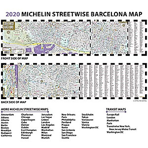Streetwise Barcelona Map - Laminated City Center Street Map of Barcelona, Spain (Michelin Streetwise Maps)