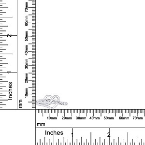 AFFY Sterling Silver Diamond Heart Ring (1/20 cttw, I-J Color, I3 Clarity)