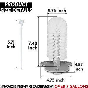 Turtle Brush with Suction Cup, Three High Suction Power Suction Cup Turtle Shell Cleaning Brush, Aquatic Turtle Tank Accessories Tortoise Supplies