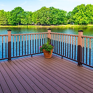 Dunzy 8 Pcs 6 x 6 Post Caps Aluminum Pyramid Cap Decorative Fence Post Covers Works Only for Actual 5.5 x 5.5'' Wood Metal Sleeve with Screws for Decks Corridors Mailbox Pole(Black)