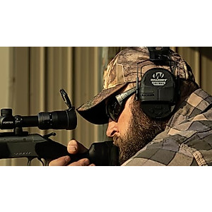 Walker's Rechargeable Lightweight Shooting Hunting Range Electronic Slim Low Profile Hearing Protection FireMax Earmuffs