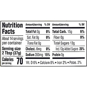 Kraft Sweet Brown Sugar Slow-Simmered Barbecue Sauce, 18 oz Bottle