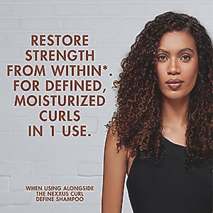 Nexxus Curl Define Shampoo and Conditioner ProteinFusion 2 Count for Curly and Coily Hair Strengthening & Moisturizing Sulfate-Free Hair Products with Marula Oil 13.5 oz