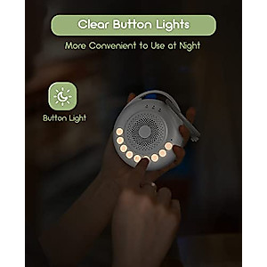 Portable Sound Machine Baby, Travel White Noise Machine Baby with USB Rechargeable, Sound Machine for Sleeping