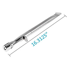 BBQration 3-Pack SSN664A 15 7/8" Stainless Steel Heat Plate and SSA674A Burner Replacement for Select Landman-US Gas Grill 42170, 42172, 966686