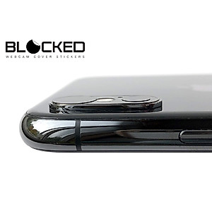 Webcam/Camera Vinyl Covers | 57 Low-Tack Reusable Webcam Sticker | 3-Sizes | Black 57-Pack (Ultra Glossy)