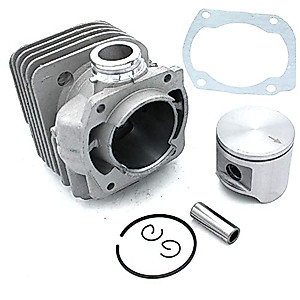 Cylinder Piston Kit 48mm Round Port For Husqvarna 365 365 Special 365 EPA Round Port PN 503939007 503939005 503939003 503939072 503939071 503691073 503691072 581968502 503691371 503691303 581968502