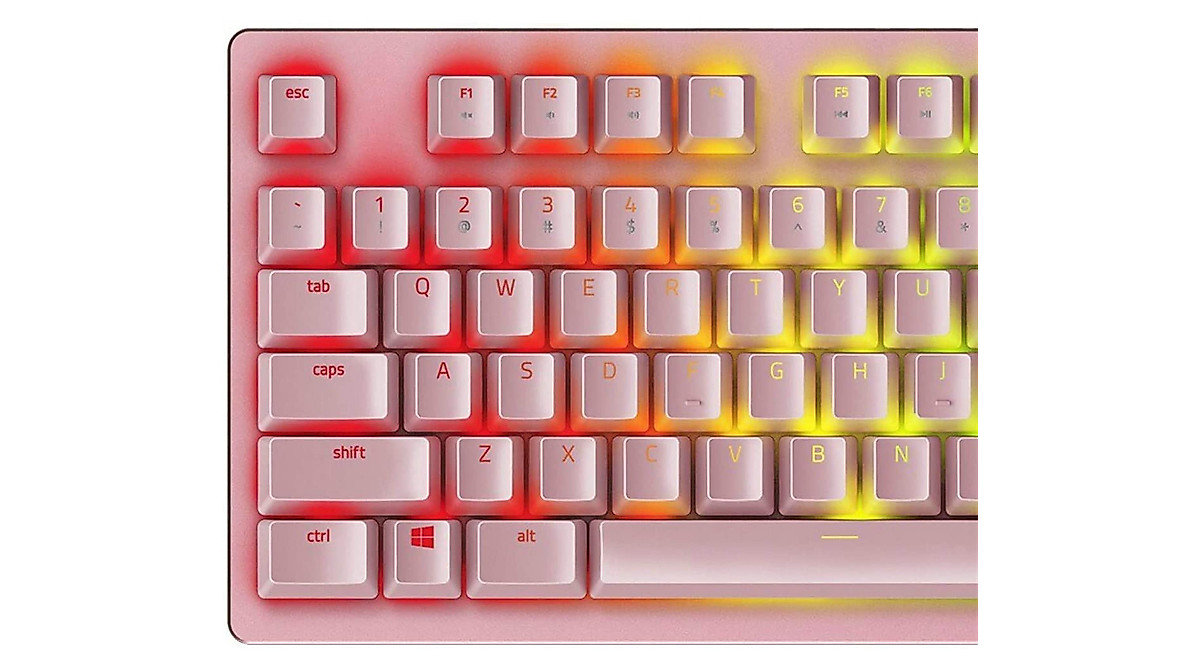 RGB Mechanical Gaming Keyboard Pink - Light & Fast for Windows