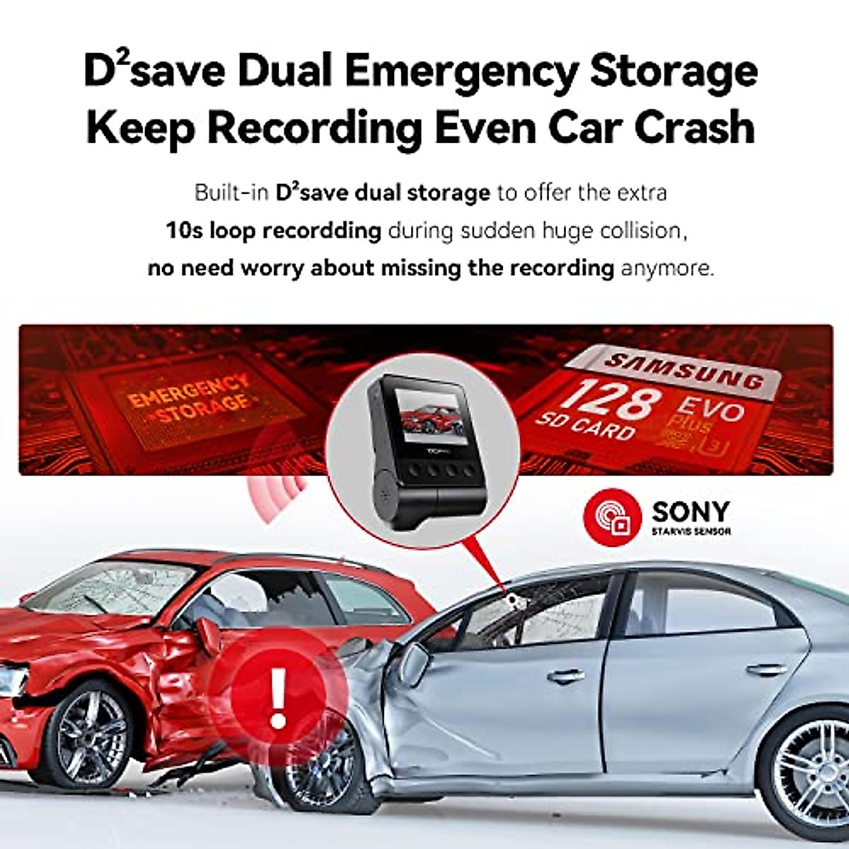 DDPAI Dash Cam Front and Rear, 1944P Front x1080P Rear, Dual Car Camera with Sensor, Buil-in GPS, Wi-Fi & App, Car Dashboard Camera Recorder 2.4",Parking Mode,G-Sensor,Super Capacitor, Z40 Dual GPS