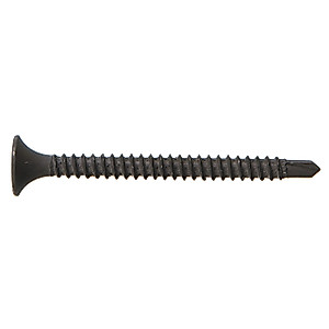 The Hillman Group 39532 6 x 1-7/8-Inch Self Drilling Phillips Drywall Screw, 100-Pack , black