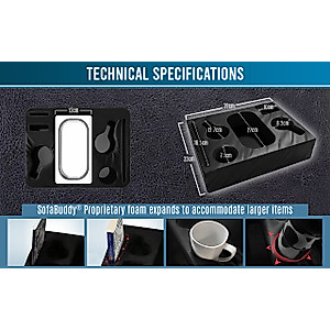 Sofa Buddy - Convenient Couch Cup Holder, Couch Caddy, Sofa Cup Holder. The Perfect Couch Accessory