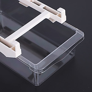 Fridge Organizer Drawer, Pull Out Refrigerator Organizer Bin Storage Box Clear Fridge Shelf Holder for Fruit Vegetable Drink