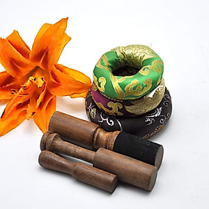 Singing Bowl Nepal- Hand Beaten singing bowl set of 3- 3 Hand made singing bowl set-Singing bowl for Meditation and Healing-Chakra Healing singing bowl set