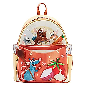 Loungefly Disney Pixar Moments Ratatouille Cooking Pot Womens Double Strap Shoulder Bag Purse