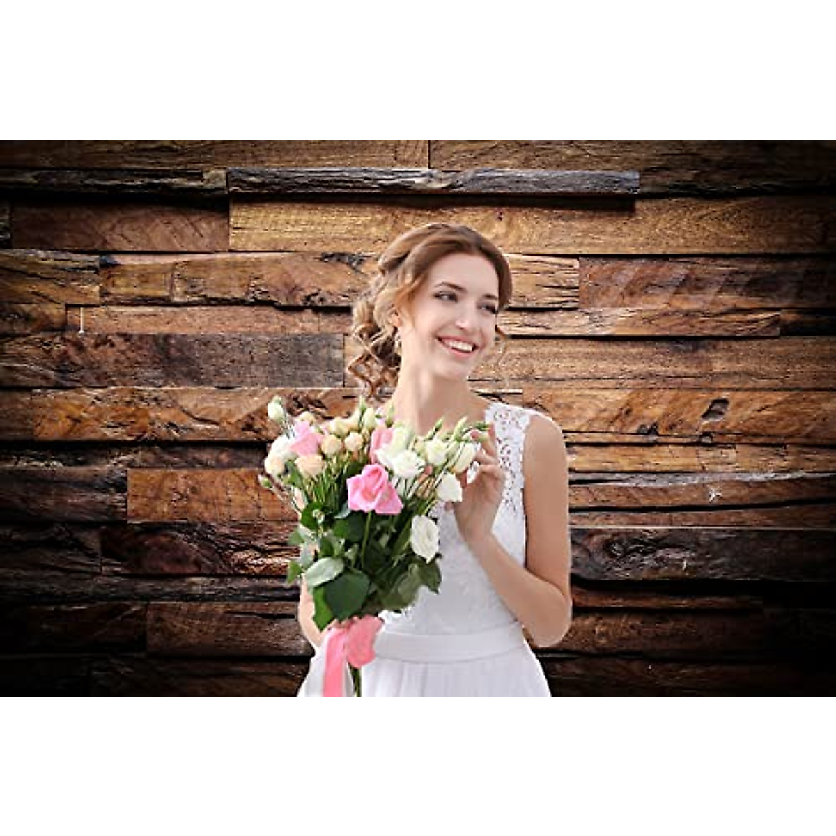 CYLYH 7x5ft Brown Wood Backdrop for Photography Customized Vintage Background for Photo Studio Props D104