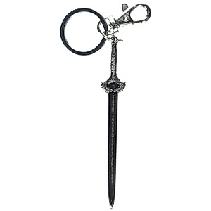 DC Girls Wonder Woman Sword Pewter Key Ring Multi-colored, 3"