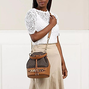 Michael Kors Devon Medium Bucket Shoulder Brown/Acorn One Size