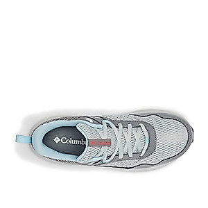 Columbia Women's Plateau Waterproof Hiking Shoe, Cirrus Grey/Red Hibiscus, 8