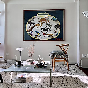 cozymomdeco Korean Made Chair Pad Slipcover 17.7'x17.7' Chair Cushion Cover Ties with Ruffle Farmhouse Decor NO Cushion Insert Included (Mint Floral)