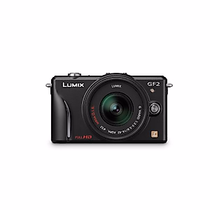 Panasonic Lumix DMC-GF2 12 MP Micro Four-Thirds Mirrorless Digital Camera with 3.0-Inch Touch-Screen LCD and 14-42mm Lens (Black)