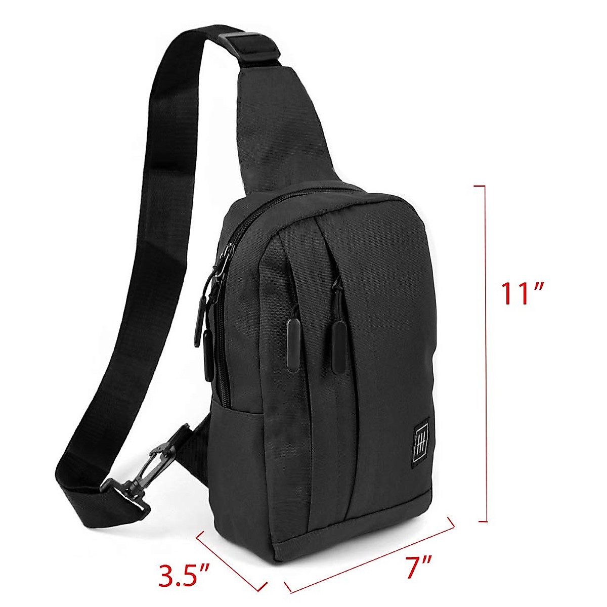 WESTEND Crossbody Canvas Sling Bag Backpack with Reversible Strap