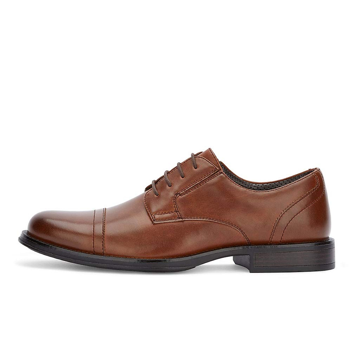 DOCKERS Mens Garfield Dress Cap Toe Oxford Shoe - Wide Widths Available, Tan, 8 M