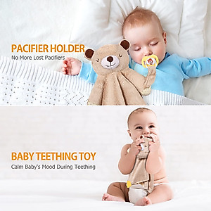 BEREST Baby Cry Sensor Sleep Soother- Heartbeat Bear Blanket Comforter Toy- Reduce Night Time Wake Ups, Helps Newborns Go to Sleep Faster & Stay Asleep Longer, Great Nursery Decor Baby Shower Gifts