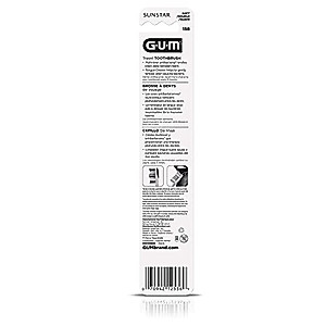 GUM Travel Toothbrush Soft, 2 Count