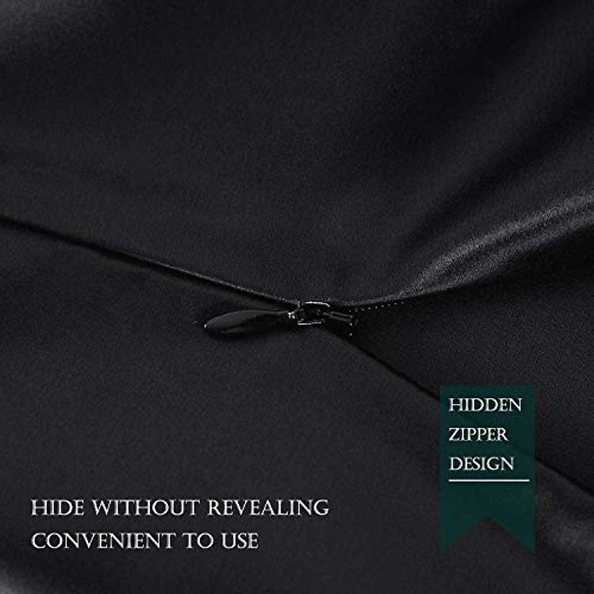 HandSun 100% Mulberry Silk Pillowcase, Breathable Silk Pillowcase for Hair and Skin, Silk Standard Pillow Cases with Hidden Zipper (20"x26", 1 Pack with Gift Package)