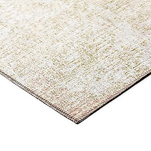 Addison Rugs Rylee ARY33 Beige Washable 1'8" x 2'6" Indoor Outdoor Area Rug, Easy Clean, Machine Washable, Non Shedding, Bedroom, Entry, Living Room, Dining Room, Kitchen, Patio Rug