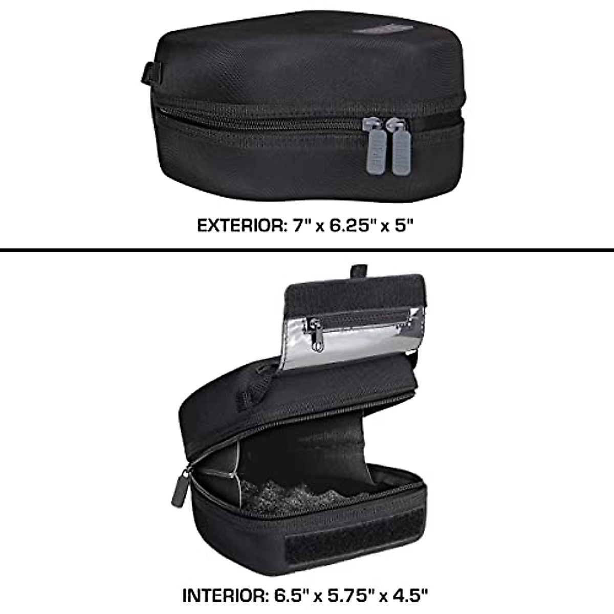 USA GEAR Hard Shell DSLR Camera Case (Black) with Molded EVA Protection, Quick Access Opening, Padded Interior and Rubber Coated Handle-Compatible with Nikon, Canon, Pentax, Olympus and More