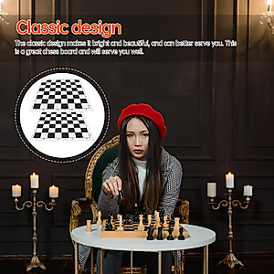 FOMIYES Board Game Table Mat 2pcs Roll Up Chess Board Portable Classic International Chess Board Mat Tournament Chess Sheet for Home Outdoor Picnic Board Game Mat