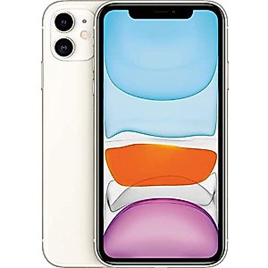 Apple iPhone 11 64GB - Unlocked - 6.1-inch - White (Renewed)