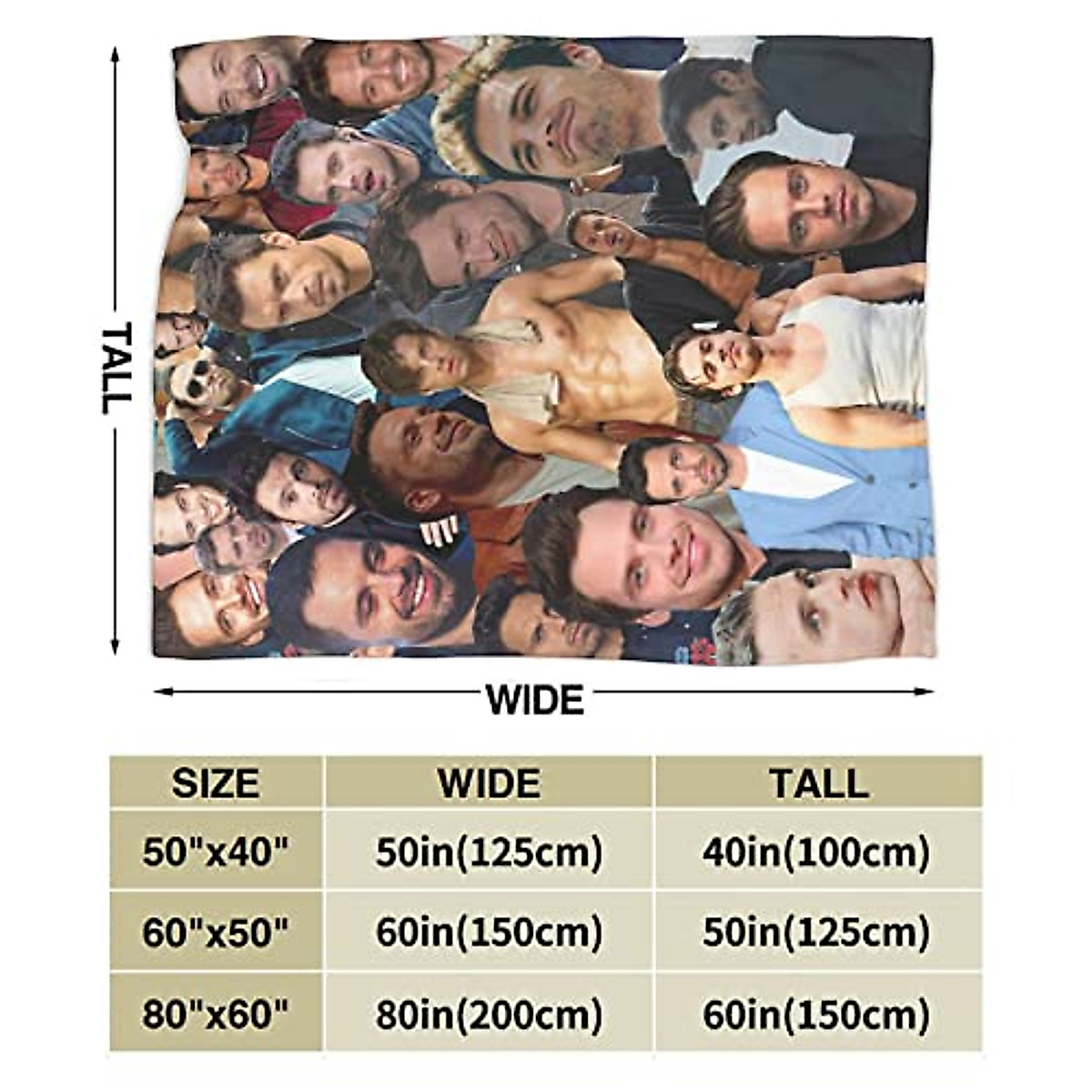 Collage Blanket Fleece Ultra-Soft Micro Throw Soft Blankets for Couch Sofa Bed 50"X40"