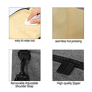 Teamoy Double Layer Breastmilk Cooler Bag with Ice Pack, Travel Baby Bottle Cooler Bag Tote Up to 6 Large 9 Ounce Bottles, Gray