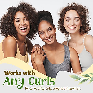 CurlyChic Rice Water Remedy Strengthening Condish - Ultra-Moisturizing, Protein-Balanced, Ayurvedic Herbs, Sulfate & Paraben-Free - Repairs & Protects Hair, Prevents Breakage & Split Ends - 8 fl oz
